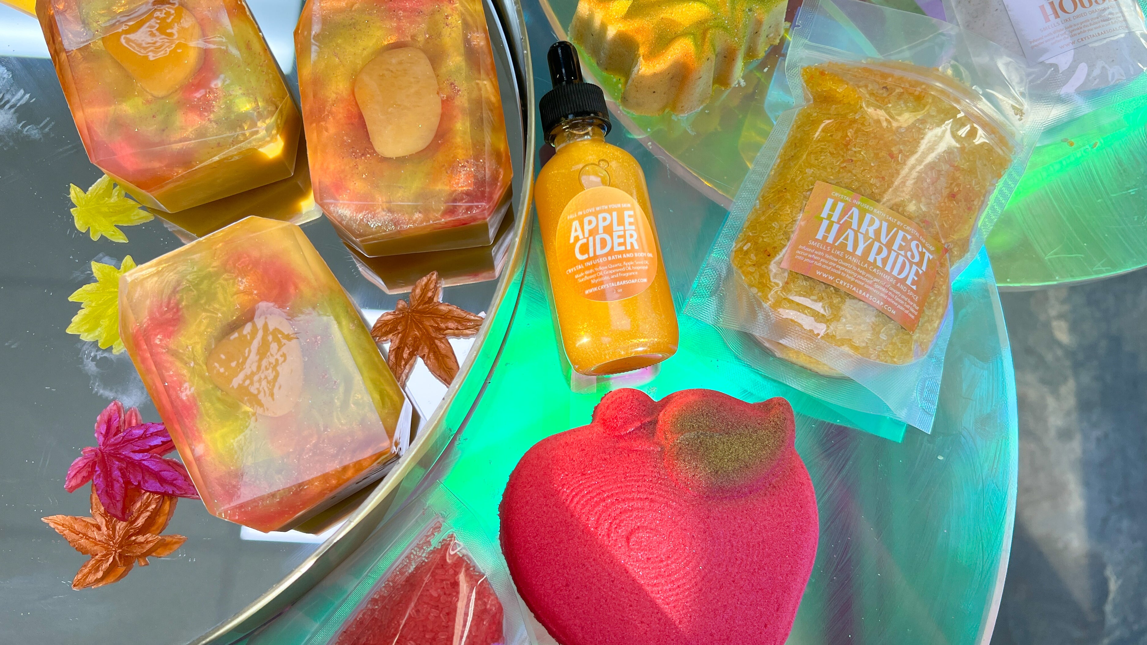 Crystal Bar Soap - Female Owned Crystal Infused Bath Products.